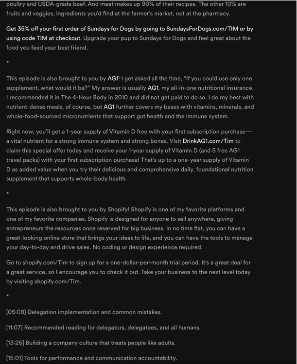 Mastering Podcast Show Notes (Examples & Templates Included)